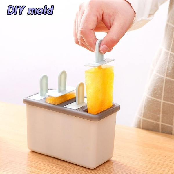 Ice Cream DIY Mold Popsicle Maker Ice Lolly Mould Juice Popsicle Maker ...