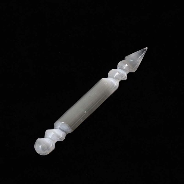 Natural Gypsum Stone Staff Crystal Wand Quartz Points Healing Reiki ...