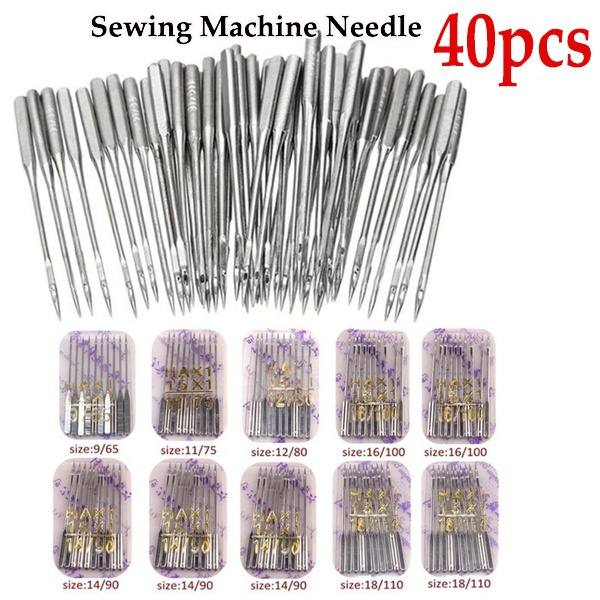 40Pcs Assorted Home Sewing Machine Needles Craft Universal Sewing ...