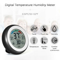 New Mini LCD Touchscreen Digital Thermometer Hygrometer Temperature ...