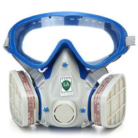 Full Face Respirator Gas Mask Eye Goggles Paint Chemical Anti-Dust ...