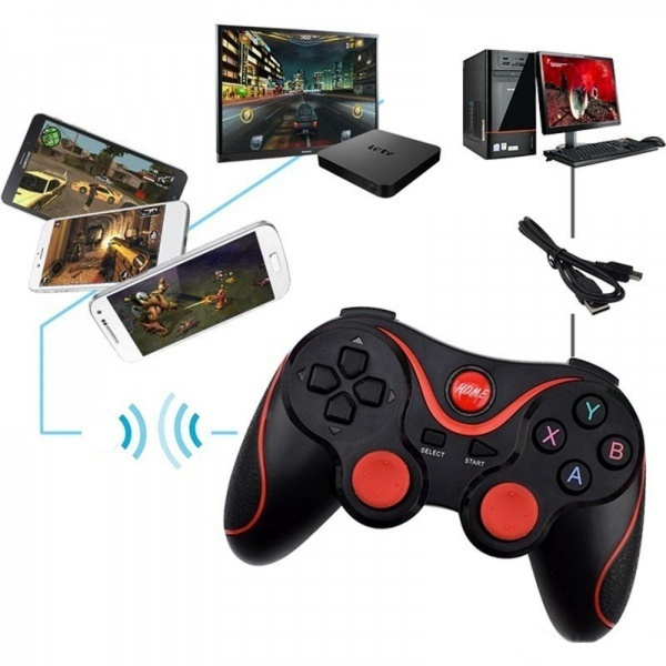 NEW T3 Wireless Bluetooth Gamepad Controller Smartphone Game Joystick ...