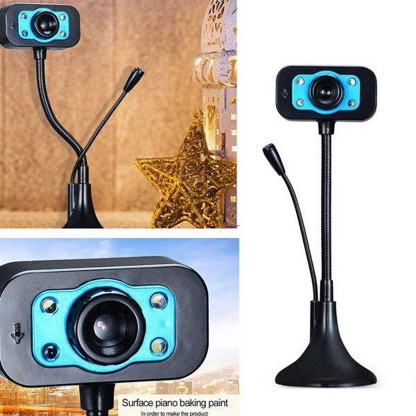 Web Camera High Definition Webcam LED Web Cam with Mic for Skype ...