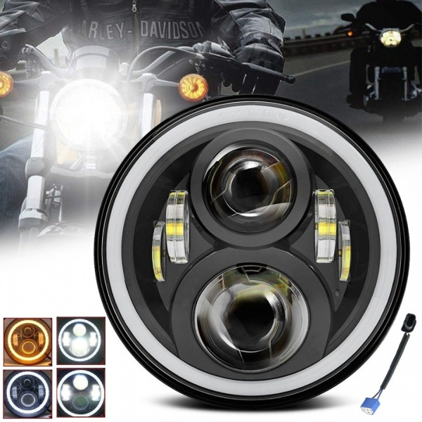 7 inch Motorcycle LED Headlight Hi-Lo Beam | Wish