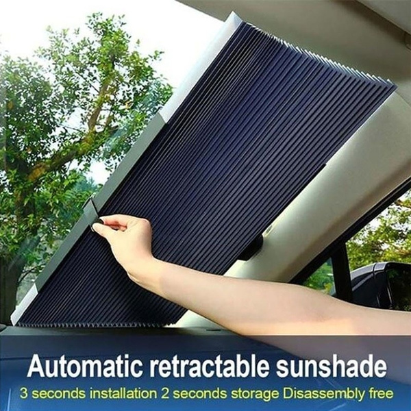Automatic Flexing Car Covers Retractable Car Windshield Visor UV Sun ...