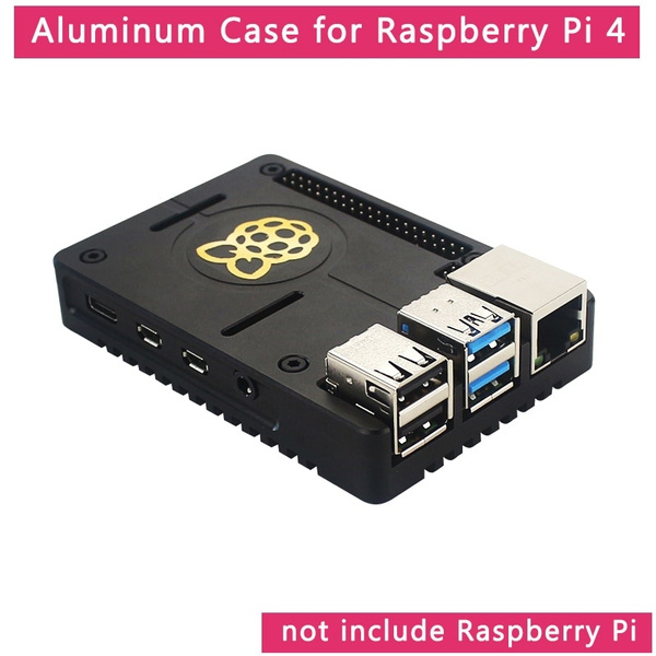 Raspberry Pi 4 Aluminum Alloy Case Ultra-thin CNC Metal Shell Passive ...