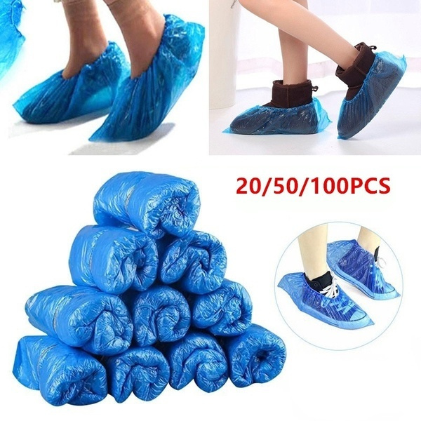 20/50/100PCS Waterproof and dustproof disposable plastic thickened shoe ...
