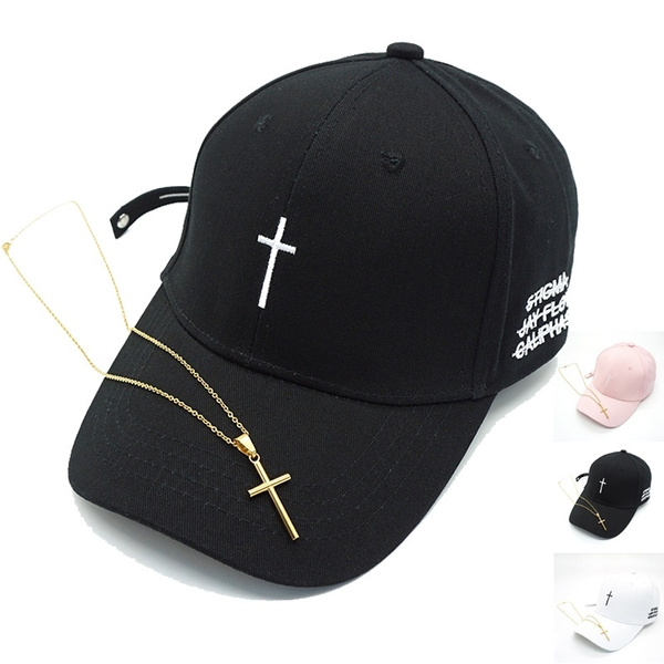 Men Women Fashion Embroidered Cross Baseball Cap Cotton Snapback Dad ...