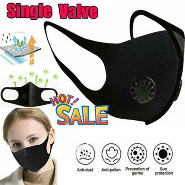 Dust Mask Breathable PM2.5 Dustproof Mask with Filters Valves for ...