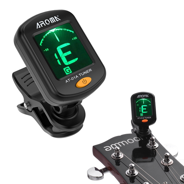 Digital Clip-on Electric Tuner For Guitar Chromatic Bass Violin Ukulele ...