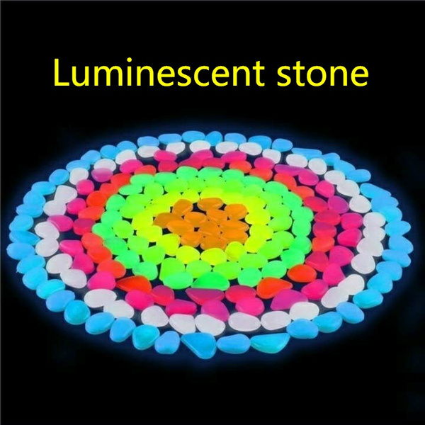 Enhanced 20/50/100pcs Luminous Pebbles Garden Decorations Crafts ...