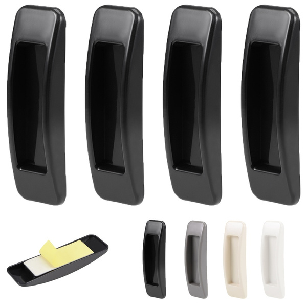 4pcs Self-Stick Pull Handle Stick-on ABS Plastic Handles for Cabinet ...