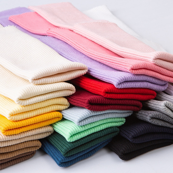 Elastic Knitted Rib Seamless Tubular Cuffs Trim Triming Fabric Sweater ...