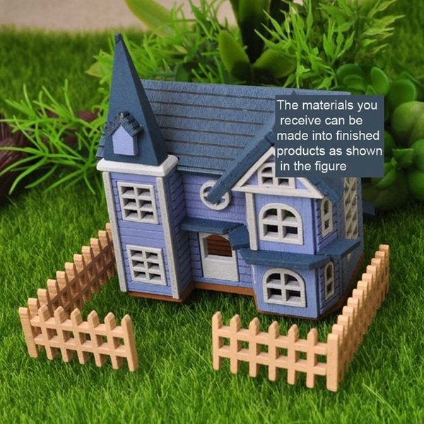 Fairytale Town House DIY Mini Wooden Dolls Miniature Accessories ...