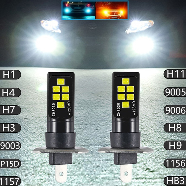 1pc Brand New 12V LED Auto Light Bulbs H4 H7 H11 H1 H3 9005 9006 Super ...