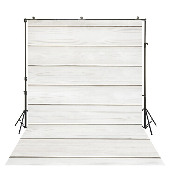 White Wood Grainy Backdrop Vintage Hard Floor Party Portrait Background ...