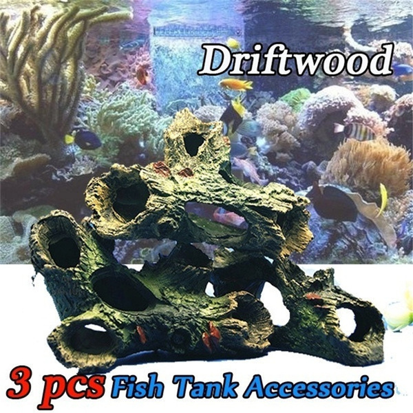 3Pcs Trunk Driftwood Fish Tank Tree Wood Aquarium Decoration Trunk Bole ...