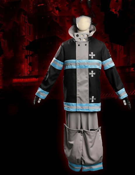 New Cosplay Japanese Anime Fire Force Enen No Schouboutai Fire Soldier ...