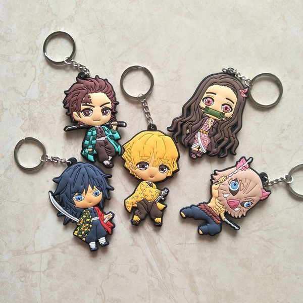 Anime Demon Slayer Kimetsu no Yaiba key chain Kamado Nezuko Kamado ...