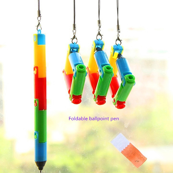 Creative ballpoint pen cute folding pen ballpoint pen student prize ...