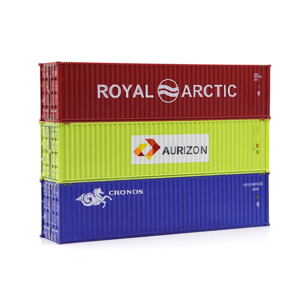 40ft Containers Shipping Container Freight Car HO Scale 1:87 Model ...
