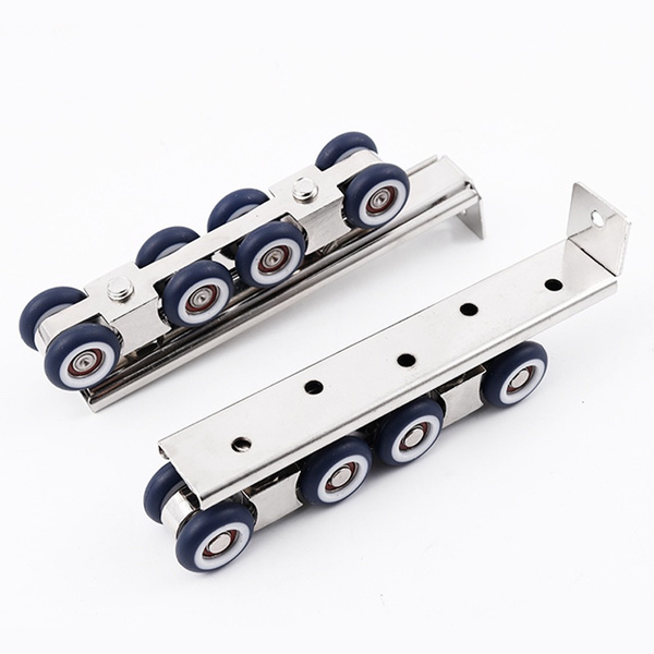 1 Pair Sliding Track Hanging Wheel Sliding Door Roller Bear Kitchen ...