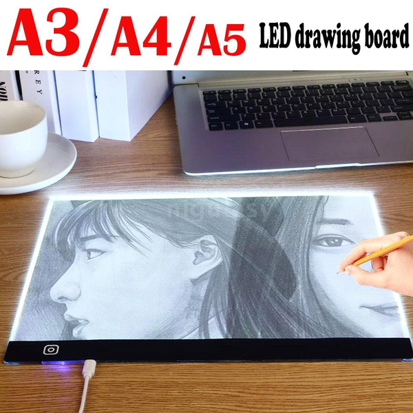 A3/A4/A5 LED Painting Tracing Board Copy Pad Panel Drawing Tablet ...