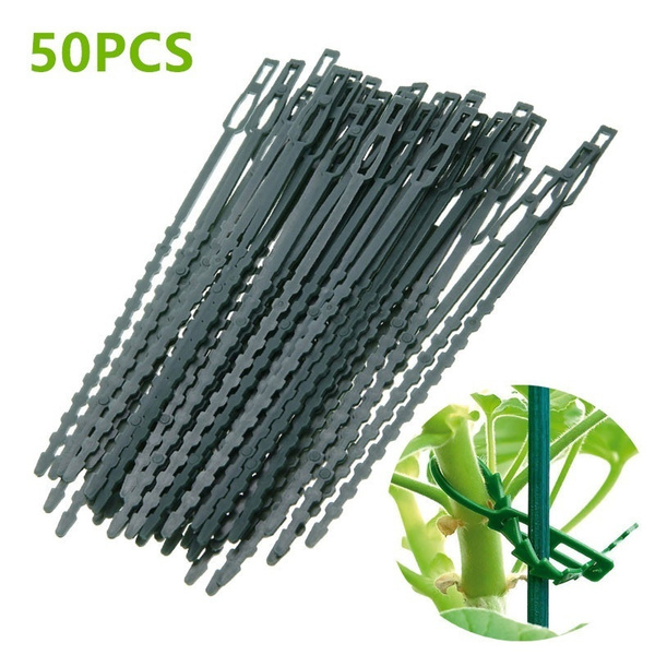 50pcs Adjustable Plastic Plant Cable Ties Reusable Cable Ties for ...
