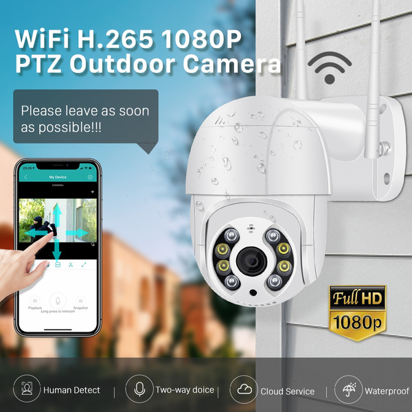AI Human Detect 1080P Wireless PTZ Outdoor Indoor Surveillance Camera ...