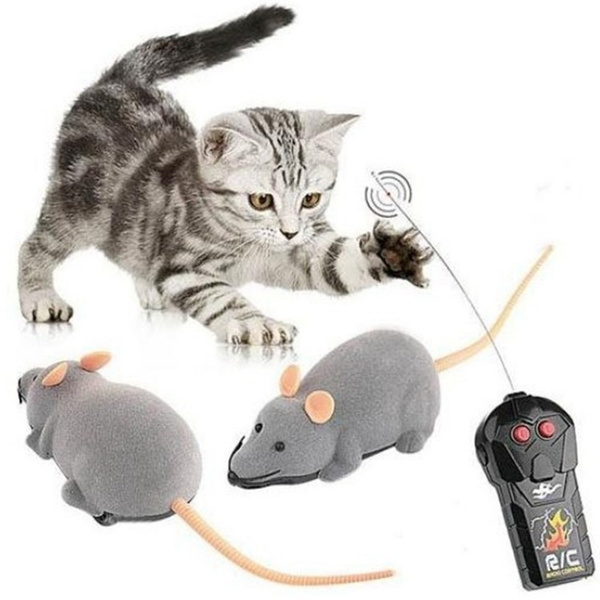 Pet Toy 1pc Wireless Remote Control Flocking Simulation Mouse Electric ...