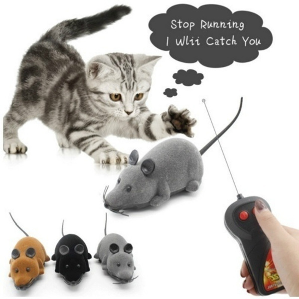 Mouse Toys Wireless RC Mice Cat Toys Remote Control False Mouse Novelty ...