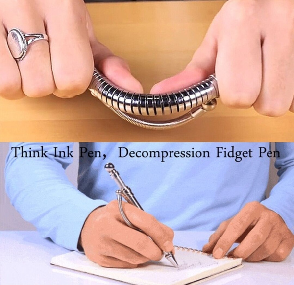 Fidget Pen Cube Antistress Think Ink Pen Toy Wheel Fidgets Fingers ...