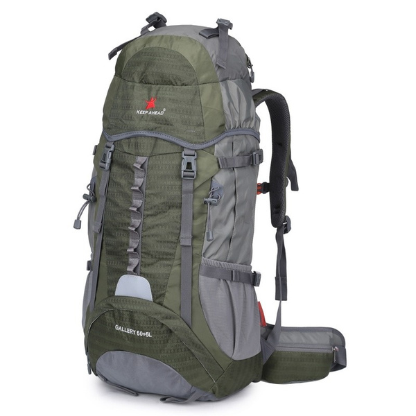 55L Waterproof Unisex Travel Backpack Hiking Backpack Outdoor Climbing ...