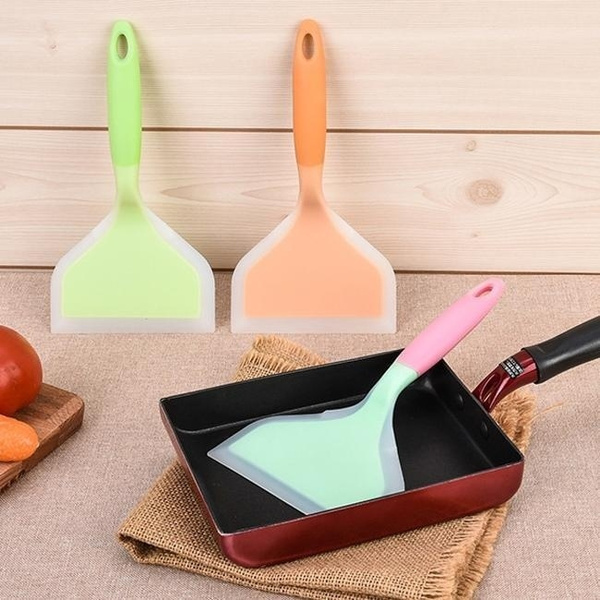 Silicone Heat Resistant Non Stick Cookware Pan Shovel Spatula Cook ...