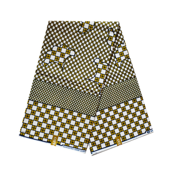 African Real Wax Fabric for Dress Africa Nigerian Ankara Printed Wax ...