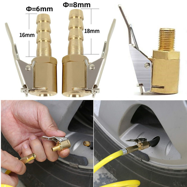 Car Inflation Nozzle Adapter Chuck Tire Inflation Head Air Pump Fast ...