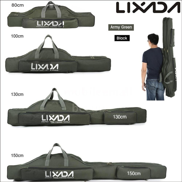 Lixada 80cm/100cm/130cm/150cm Fishing Bag Portable Folding Fishing Rod Reel Bag Fishing Pole ...