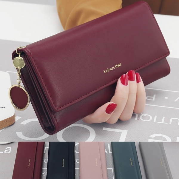 Newest Women Fashion Large Capacity Wallet Female Pocket Long Purse ...