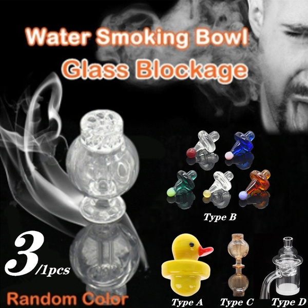 3/1PCS Glass Carb Cap for Quartz Banger Mini Glass Water Pipe Dab Oil ...