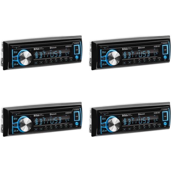 Boss Audio 750BRGB Single DIN Bluetooth CD Player and Radio Car Stereo ...
