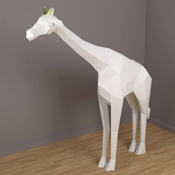 DIY Papercraft 130CM Giraffe Low Poly PaperModel 3DPuzzle Handwork Toys ...