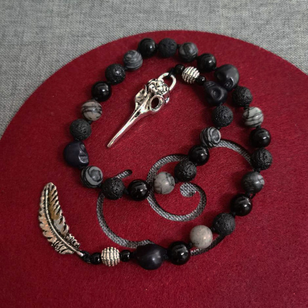 Badb Pagan Prayer Beads, Crow Prayer Beads, Witches Ladder, Meditation ... Badb Pagan Prayer Beads, Crow Prayer Beads, Witches Ladder, Meditation ...