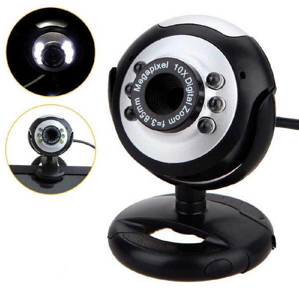 USB HD Webcam Camera with Mic Night Vision for PC Laptop Calling ...