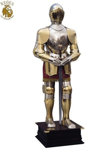 Original Charles V Armour Gold Finish Marto Helmet Medieval Cosplay ...