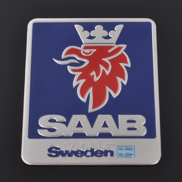 Aluminum Alloy Auto Car Chrome Badge Stickers and Decals for SAAB 9-3 9 ...