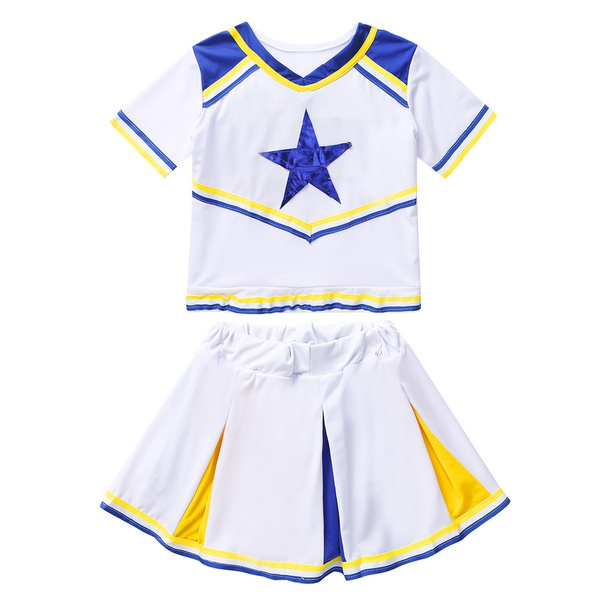Girls Children Cheer Uniform Sequin Star School Dance Camp Cheerleading ... Girls Children Cheer Uniform Sequin Star School Dance Camp Cheerleading ...