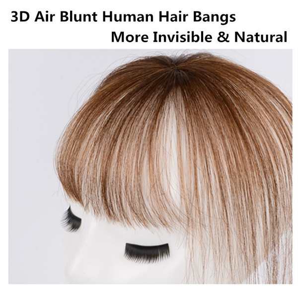 Brazilian Huamn Hair Bangs Black Brown 4 Colors Straight Neat Bangs ...