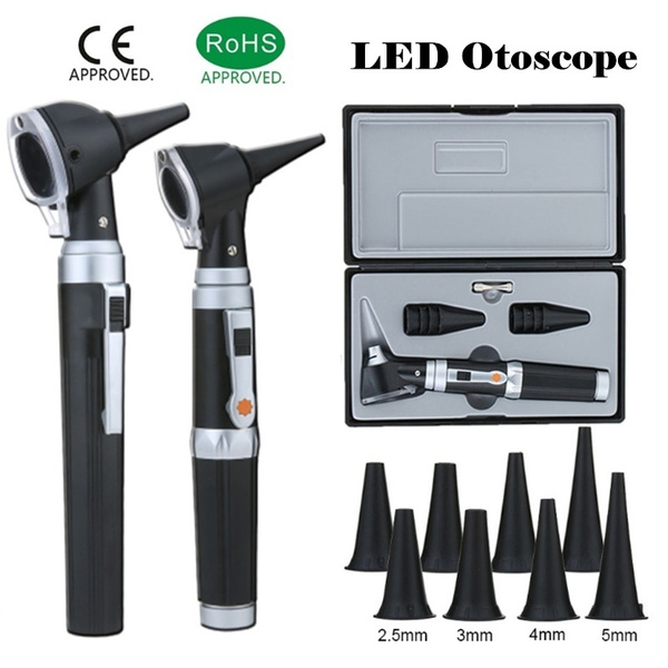 Professional Otoscopio Diagnostic Kit Medical Ear Care LED Portable ...