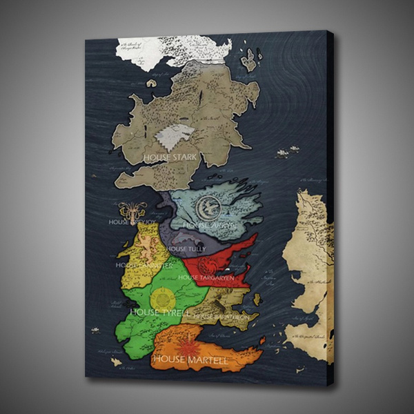 "No Frame ", Canvas Printing Modern Home Decoration Art,GAME OF THRONES ...