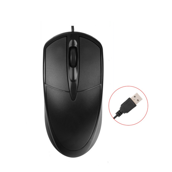 USB Wired 1000DPI Gaming 3D Optical Mouse For Gamer Computer PC Laptop ...